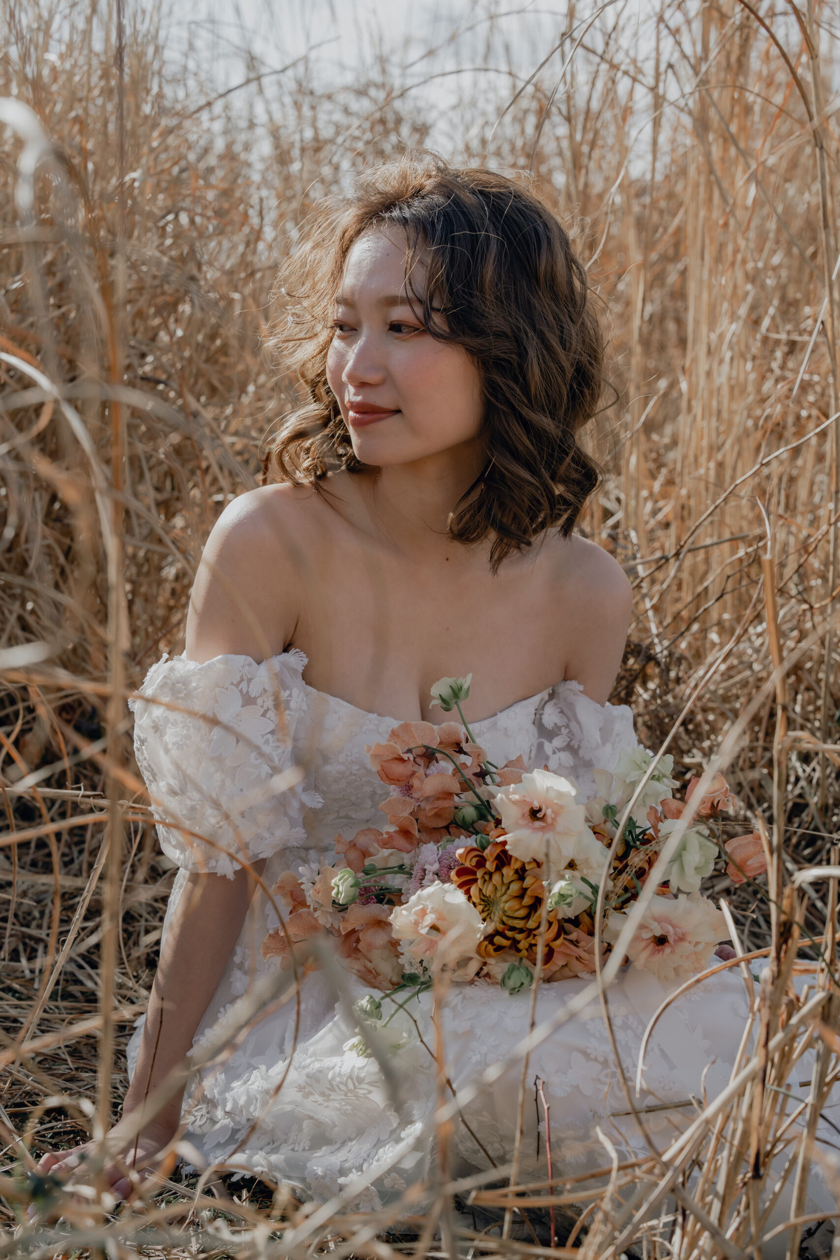 IMPORT DRESS「BHLDN / Lilia gown」STYLE 002「nostalgic innocence」 | 前撮り写真 ...